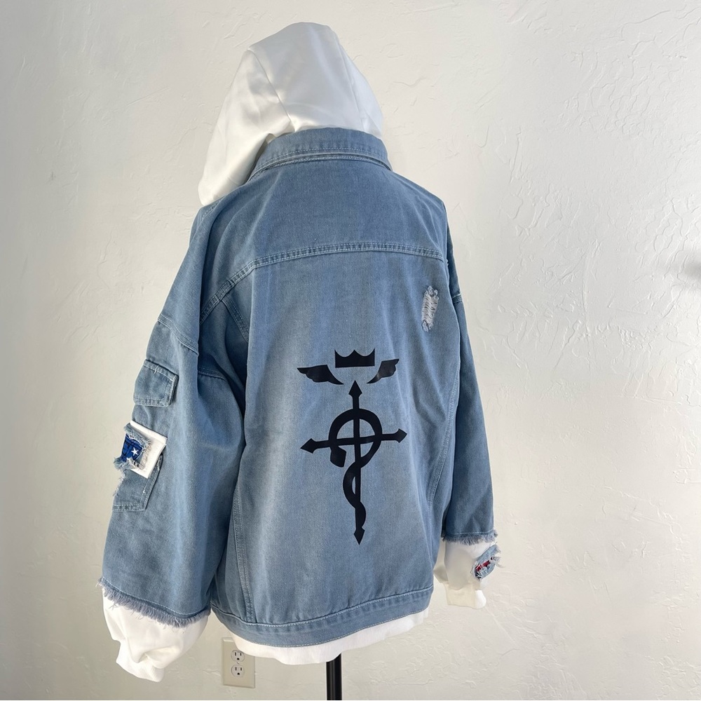 Anime Denim Jacket Hoodie Cosplay Unisex - Gem